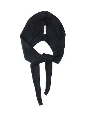 LEMAIRE Knitted Hood Scarf - Black