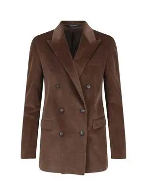 Tagliatore Double-breasted Corduroy Blazer