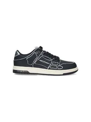 Amiri Low-top Lace-up Sneakers With Paneled Upper