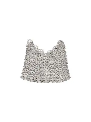 Rabanne Metal Mesh Mini Bag - Silver