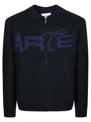 ARTE Zip-up Cardigan With Logo