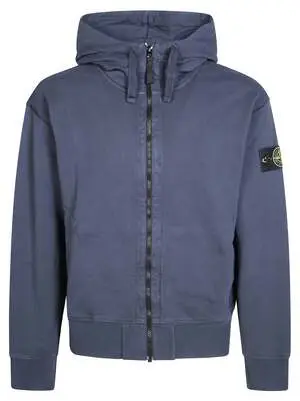 Stone Island Pullover Hoodie Sweater - Blu
