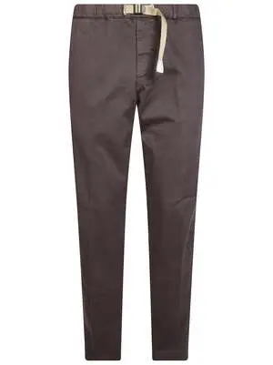 WHITE SAND Gabardine Pants - Marrone