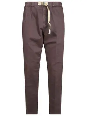 WHITE SAND Gabardine Pants - Rosso