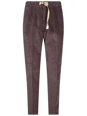 WHITE SAND Corduroy Trousers - Marrone