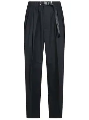 WHITE SAND Technical Flannel Pants For - Nero