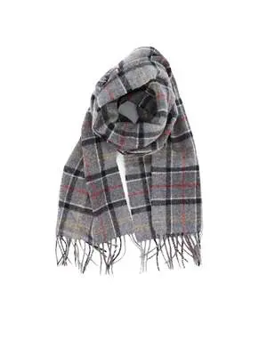Barbour 100% Wool Scarf - Grey
