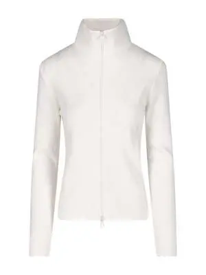 COURREGES Zip-front High Neck Sweater