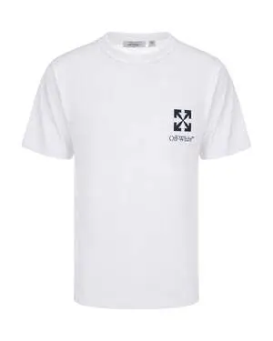 Off-White Cotton Graphic T-shirt - White