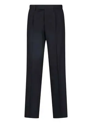 PT TORINO Tailored Pleated Wool-blend Trousers