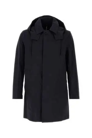 Mackintosh Cambridge Raincoat In Cotton - Blue