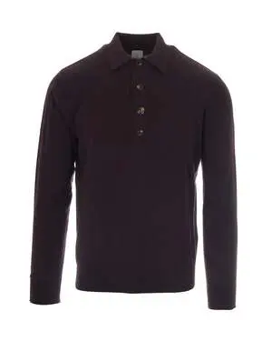 Eleventy Long Sleeve Polos For Men