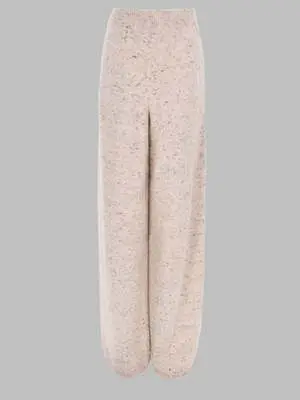 Fabiana Filippi FABIANA FILIPPI Wide-Leg Knit Trousers Beige