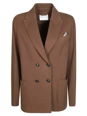 CIRCOLO 1901 Regular-fit Cotton-blend Sweatshirt Jacket