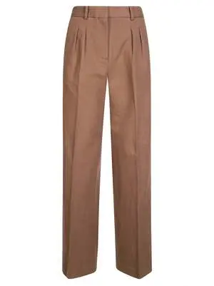 CIRCOLO 1901 Pin-tuck Pants - Marrone