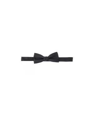 Saint Laurent Silk Bow Tie - Black