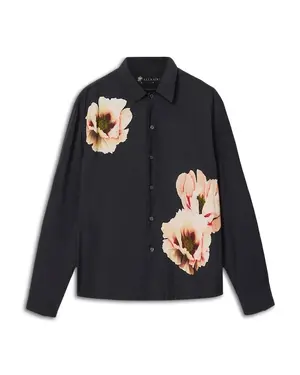ALLSAINTS Floraison Floral Graphic Shirt