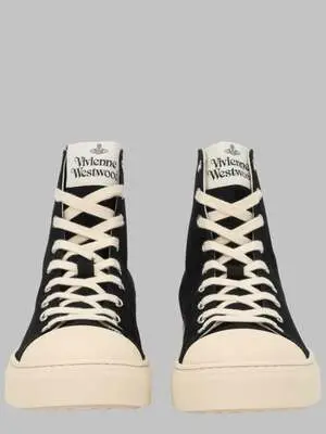 VIVIENNE WESTWOOD High-top Canvas Sneakers - Black