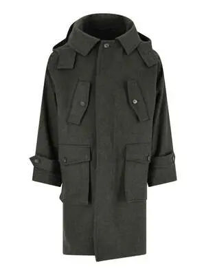 Caruso Wool Hooded Field Coat