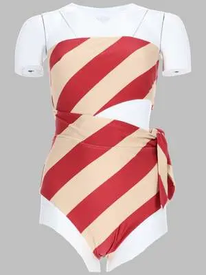 Zimmermann ZIMMERMANN Roselight Tie Bandeau Swimsuit Multicolour