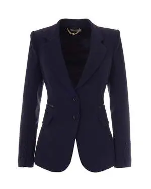 Elisabetta Franchi Tailored Single-breasted Blazer With Chain Detail