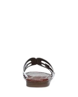 Sam Edelman Bay Slide Sandals - White Leather