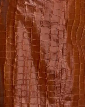 ARMA Meeka Embossed Leather Midi Skirt