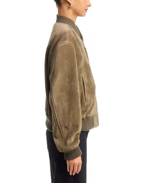 ARMA Gritty Suede Bomber Jacket