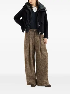 Brunello Cucinelli Wool And Cashmere Jacket With Removable Inner Vest