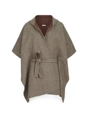 Brunello Cucinelli Cashmere Poncho - Brown