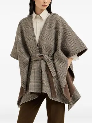Brunello Cucinelli Cashmere Poncho - Brown