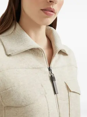 Brunello Cucinelli Cashmere Zip-up Cardigan