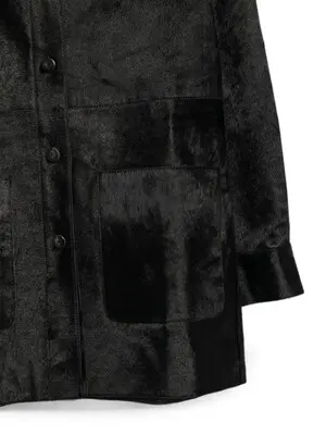 ALYSI Leather Overshirt