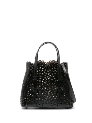 Alaïa Mina 20 Leather Handbag - Black