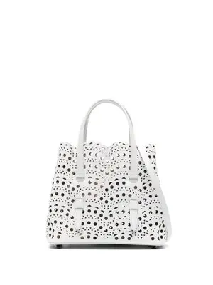 Alaïa Mina 20 Leather Handbag - White