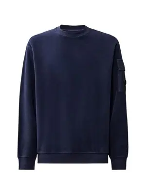 C.P. COMPANY Cotton Crewneck Sweater - Blue