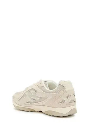 NEW BALANCE Paneled Mesh And Suede Sneakers - White