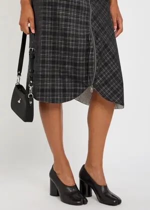 VIVIENNE WESTWOOD Aperitive Plaid Cotton Midi Skirt
