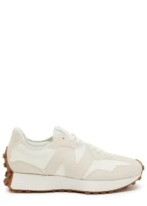 NEW BALANCE 327 Panelled Leather And Suede Sneakers - White