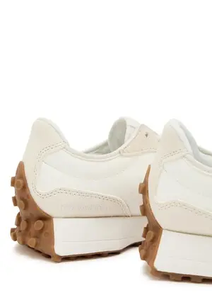 NEW BALANCE 327 Panelled Leather And Suede Sneakers - White