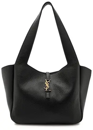 Saint Laurent Bea Grained Leather Tote Bag - Black