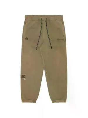 AAPE BY *A BATHING APE Moonface Patch Embroidered Track Pants - Brown