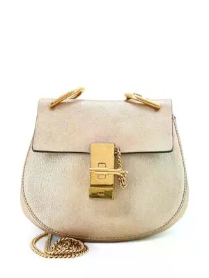 Chloé Drew Leather Mini Crossbody Bag - Gold