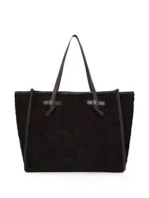 GIANNI CHIARINI Marcella Bouclé Tote Bag - Brown