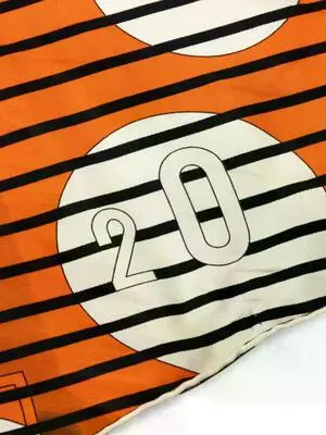 Hermès 2000-2026 Triangular H Au Galop Silk Scarf Scarves - Orange