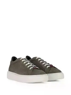 Isaia Lace-up Suede Sneakers