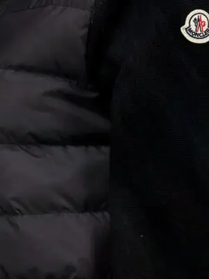 Moncler Wool Padded Zip-up Cardigan