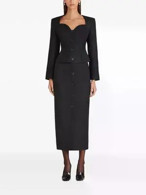 VIOLANTE NESSI L'eclaireur Sweetheart-neck Sculptural Blouse