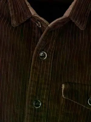 NINE:INTHE:MORNING Corduroy-texture Button-up Jacket - Brown