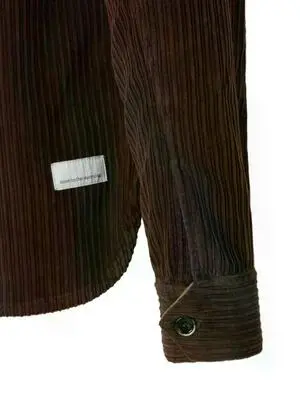 NINE:INTHE:MORNING Corduroy-texture Button-up Jacket - Brown